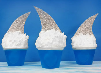 Shark Fin Gelatin Cups Creative Idea - Winky Desserts