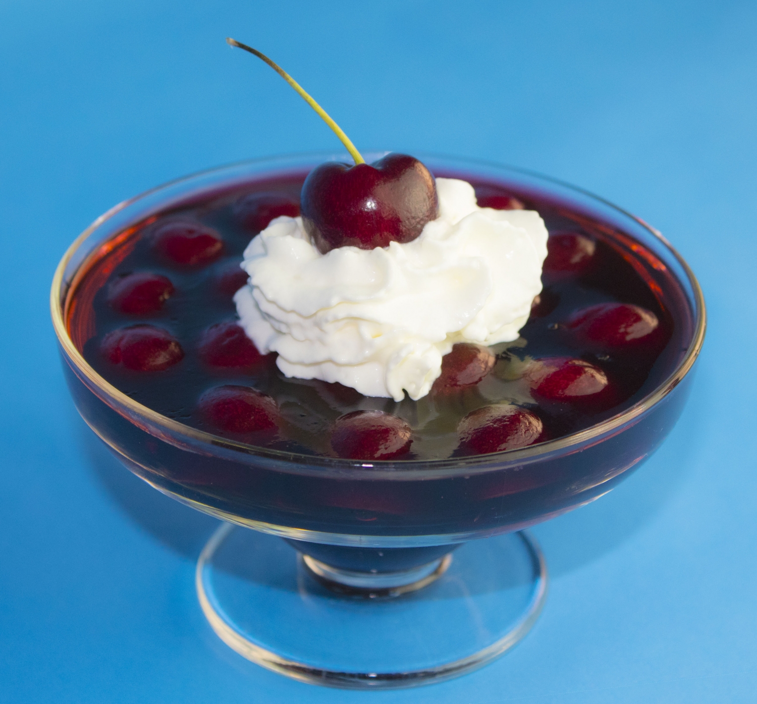 Sweet Cherry Gel Dessert Recipe - Winky Desserts